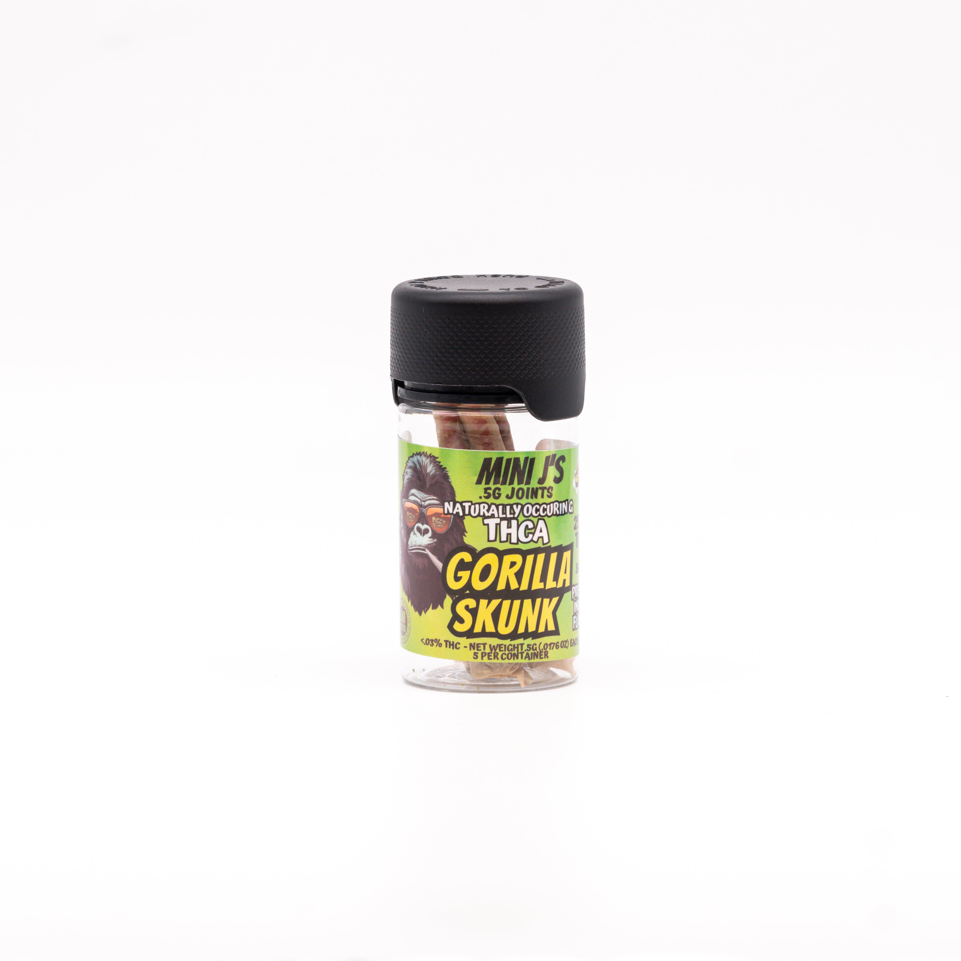 Gorilla Half Gram 5-Pack THCA Mini Prerolls | Happy Hemp Co